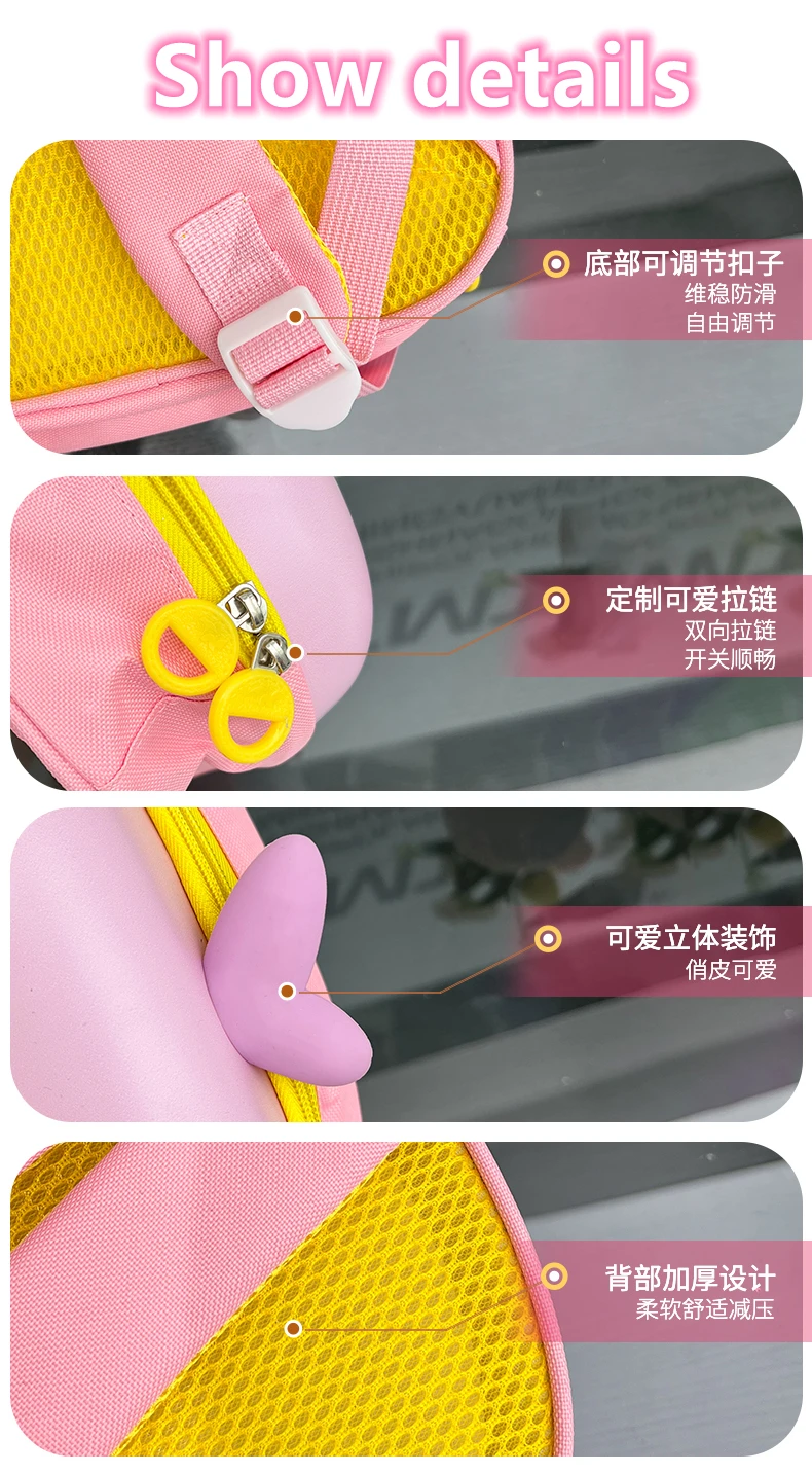 Wholesale Kids Hard Shell Backpack - Cute 3D Dolphin