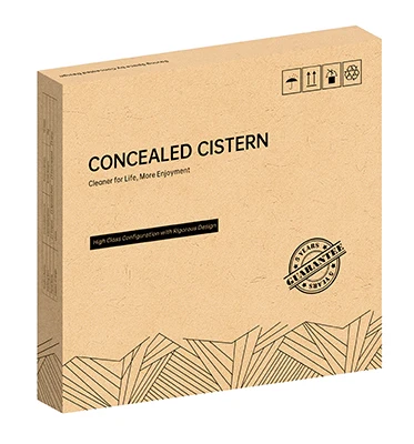 Wall Mount Concealed Water Tank Hidden Plastic Dual Flush Cistern Tank ...