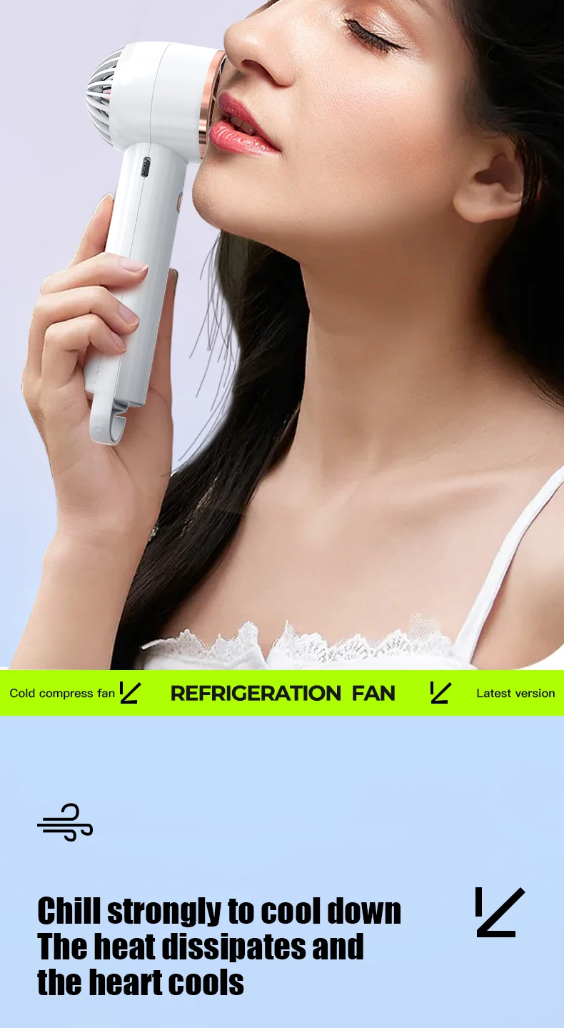 High Quality Hand Held Mini Potable Double Air Cooling Fan Custom Mini ...