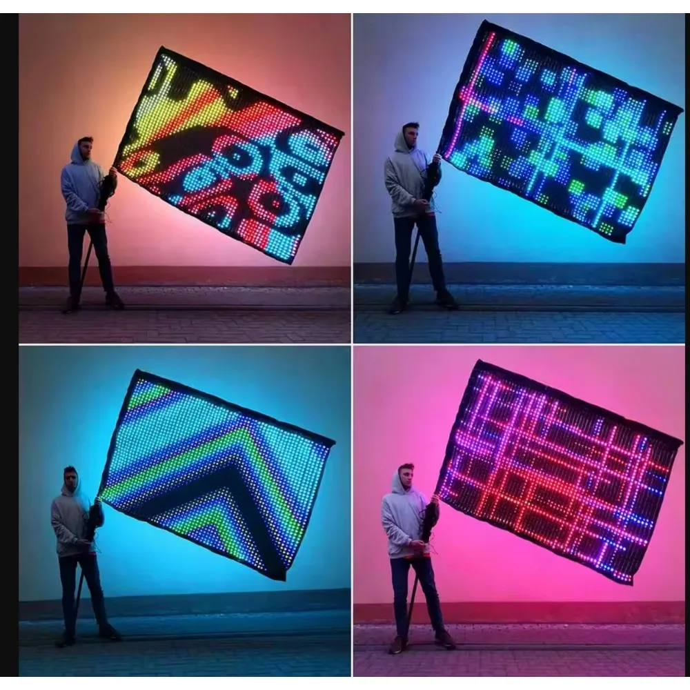 LED Flag Curtain Light-emitting Advertising Large Screen Exhibition ...