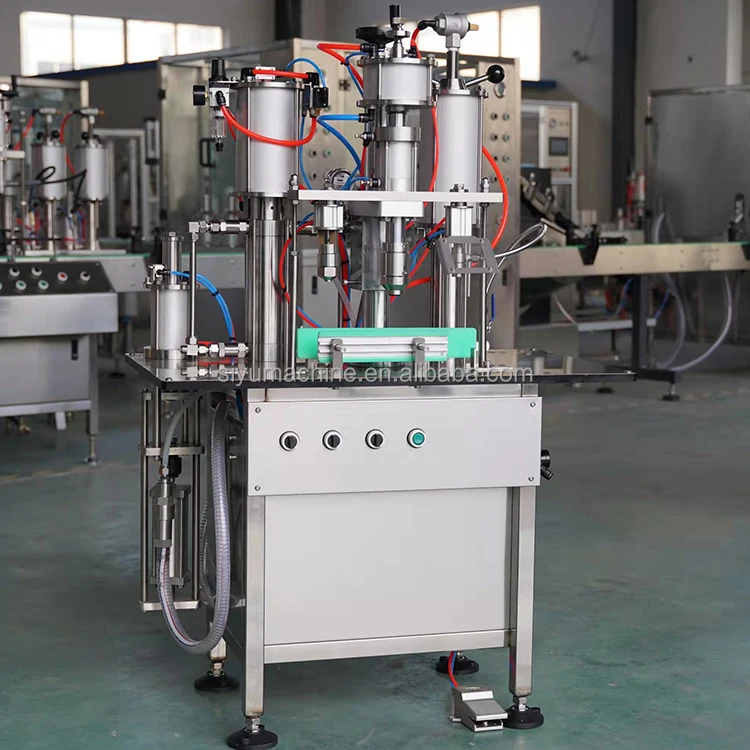 Aerosol Filling Crimping Machine Bottle Filling Machine 3 In 1 For ...
