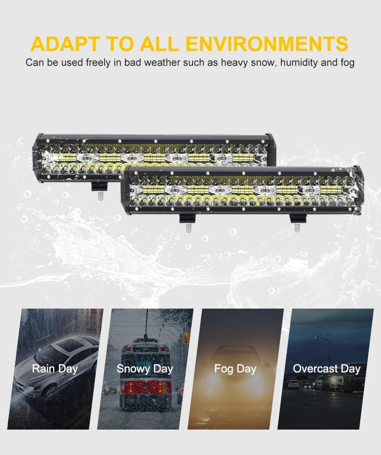 New High Brightness Three Rows 300w Centre Grille Light Led Work Light ...