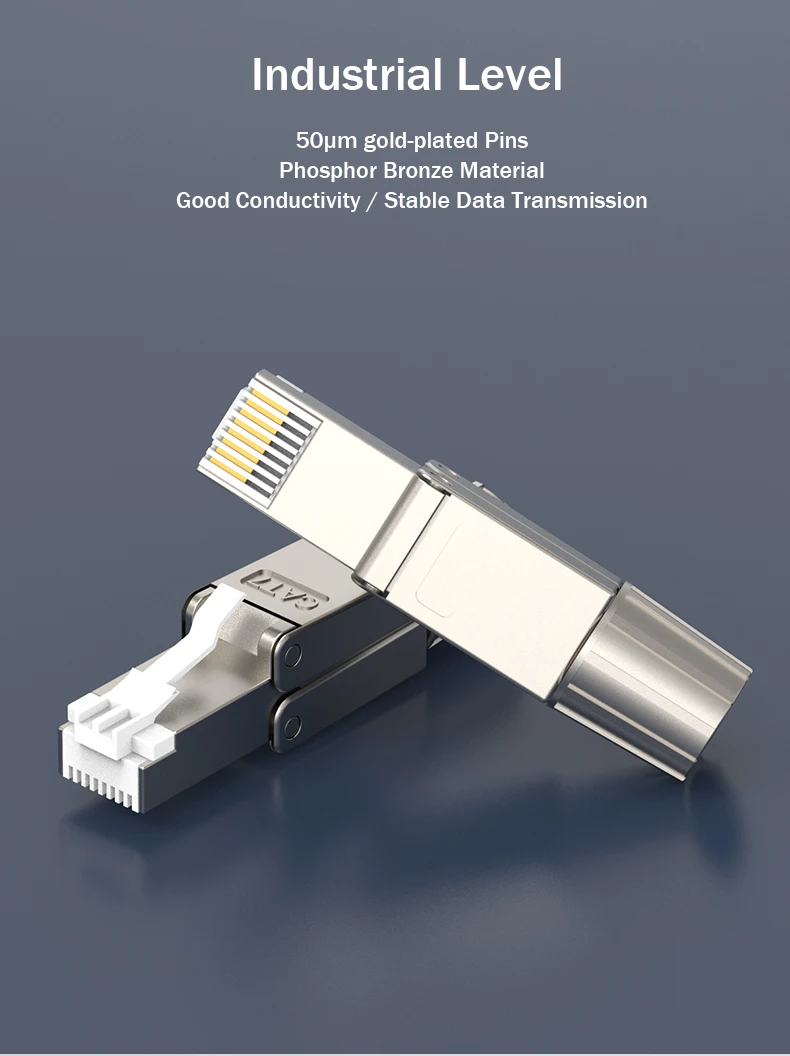 Linkwylan RJ45 Cat7 Connector - Tool-Free Termination