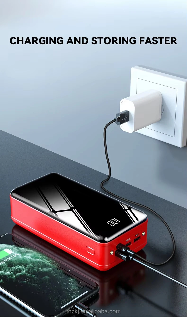 OEM logo 50000mAh Powerbank Larger Capacity Power Bank Portable ...