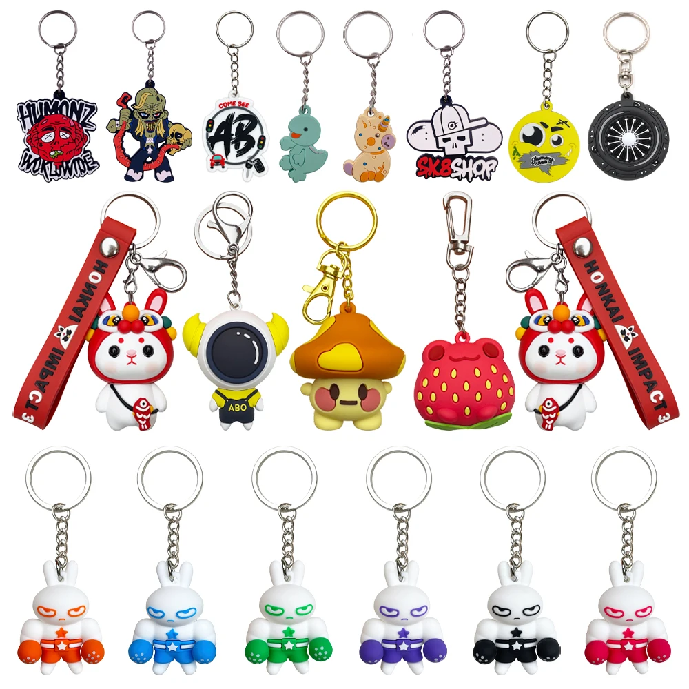 Promotional Business Gift For Custom Logo Key Ring 2d And 3d Pvc ...