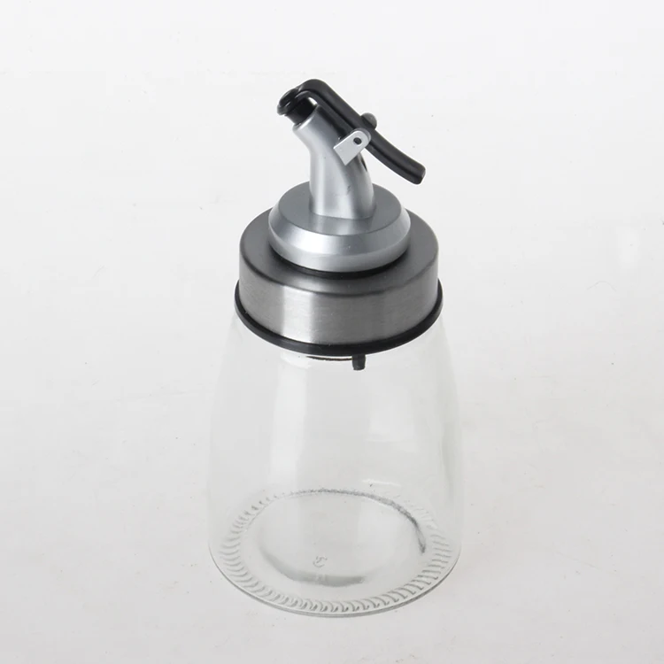Leak Proof Cooking Oil Container Empty 180ml Clear Glass Small Oil And ...