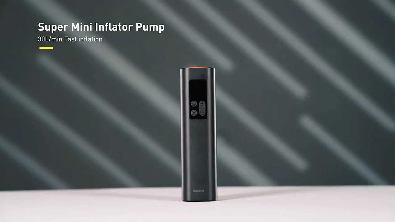 Baseus Mini 12v 150psi Portable Car Tire Inflator Smart Digital ...