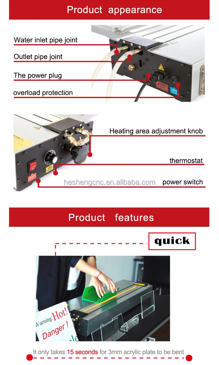 DH-1300 Acrylic Bending Machine Semi-Automatic| Alibaba.com