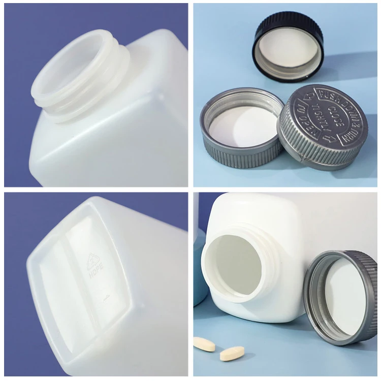 Wide Mouth 120cc Pink Blue Frosted Pill Supplement Capsule Bottle With ...