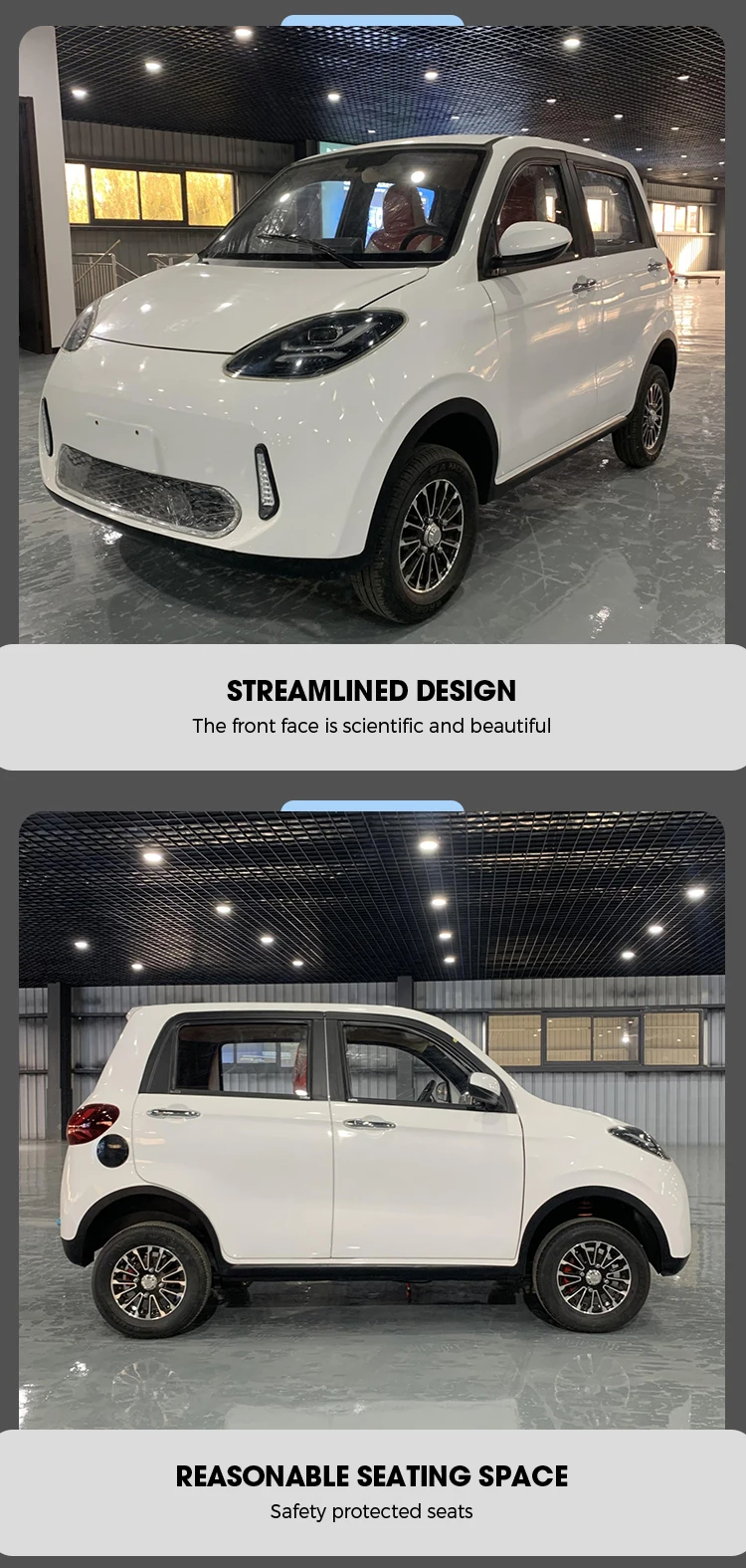 New Energy Vehicles 4seats 2024 Mini Electric Car 410km Cheap Electric Car Ev Car Auto From ...