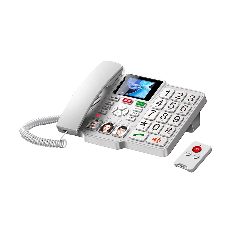 4G LTE WIFI SIM Telephone with Remote Control for Elderly