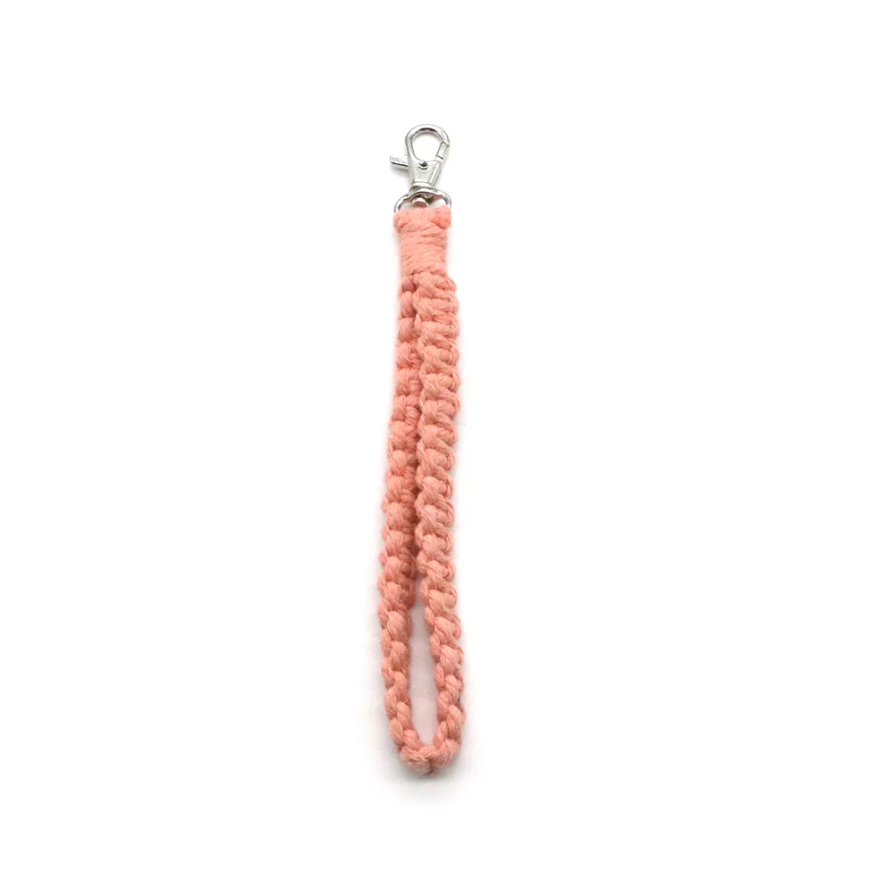 Rope Braided Colorful Macrame Tassel Keychain Craft Accessories ...