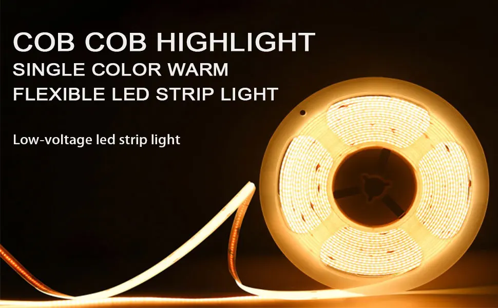 Dc 5v Usb Cob Led Strip Light Cool White 6000k Cri90 Usb Powered 2m ...