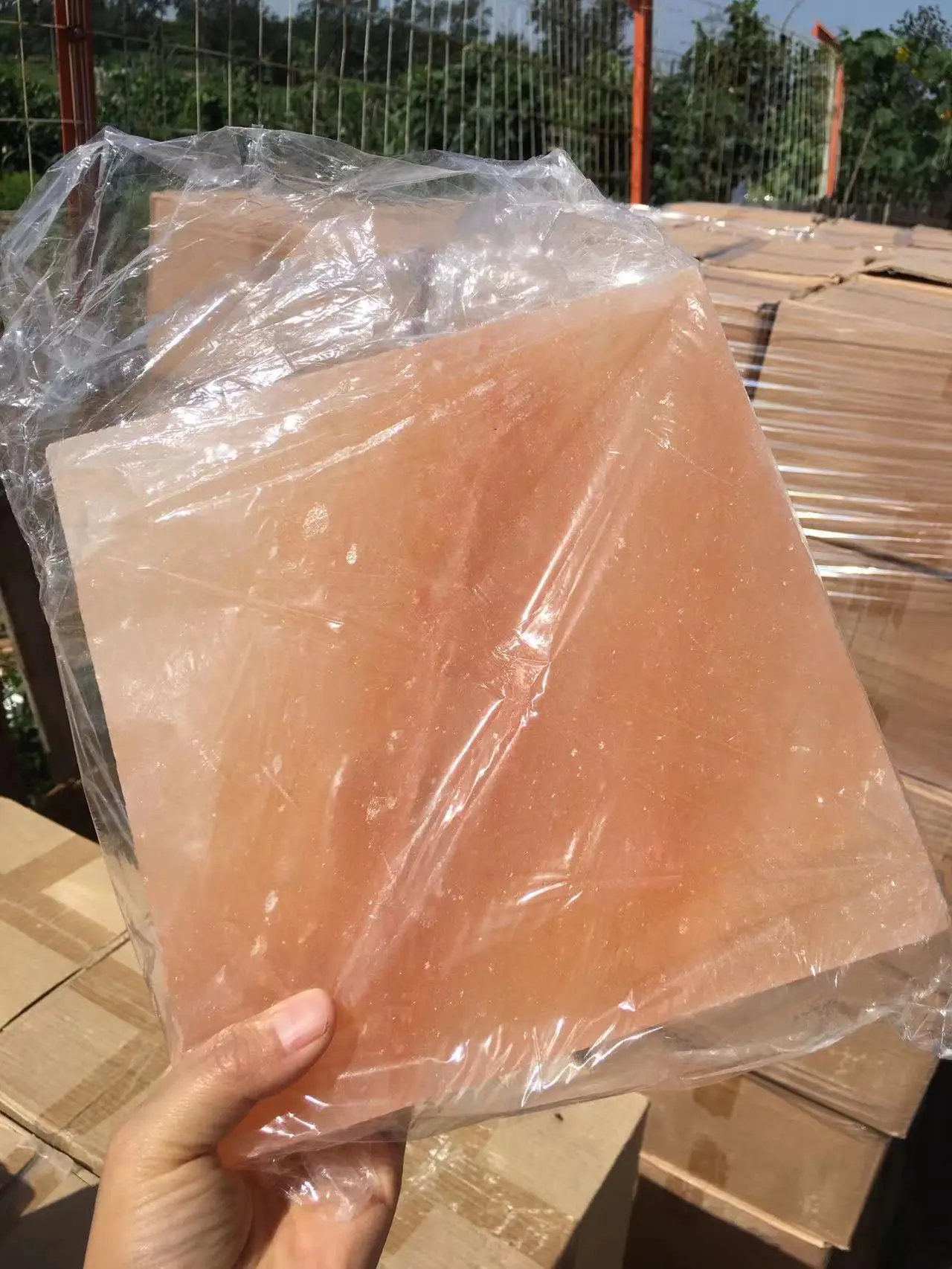 Bbq Himalayan Pink Salt Rectangular Cooking Plate Natural Mineral Salt ...