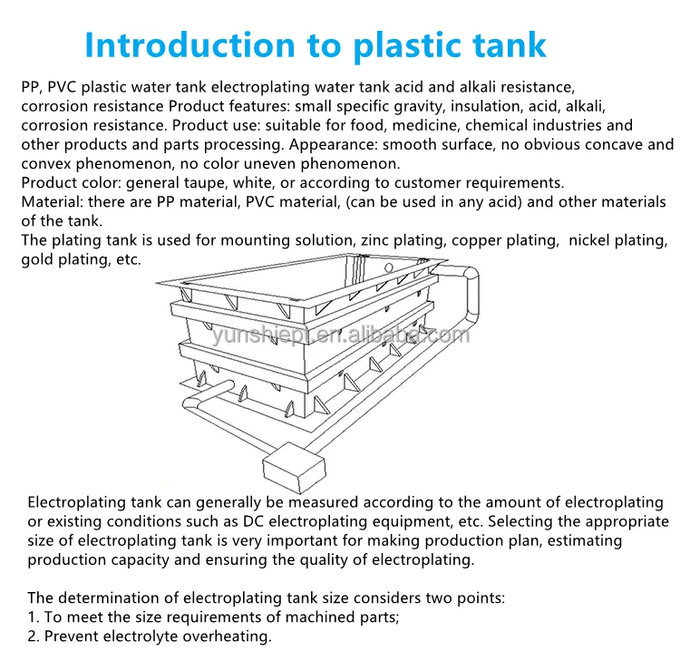 YUNSHI Electroplating Tank - Precision Chrome Plating