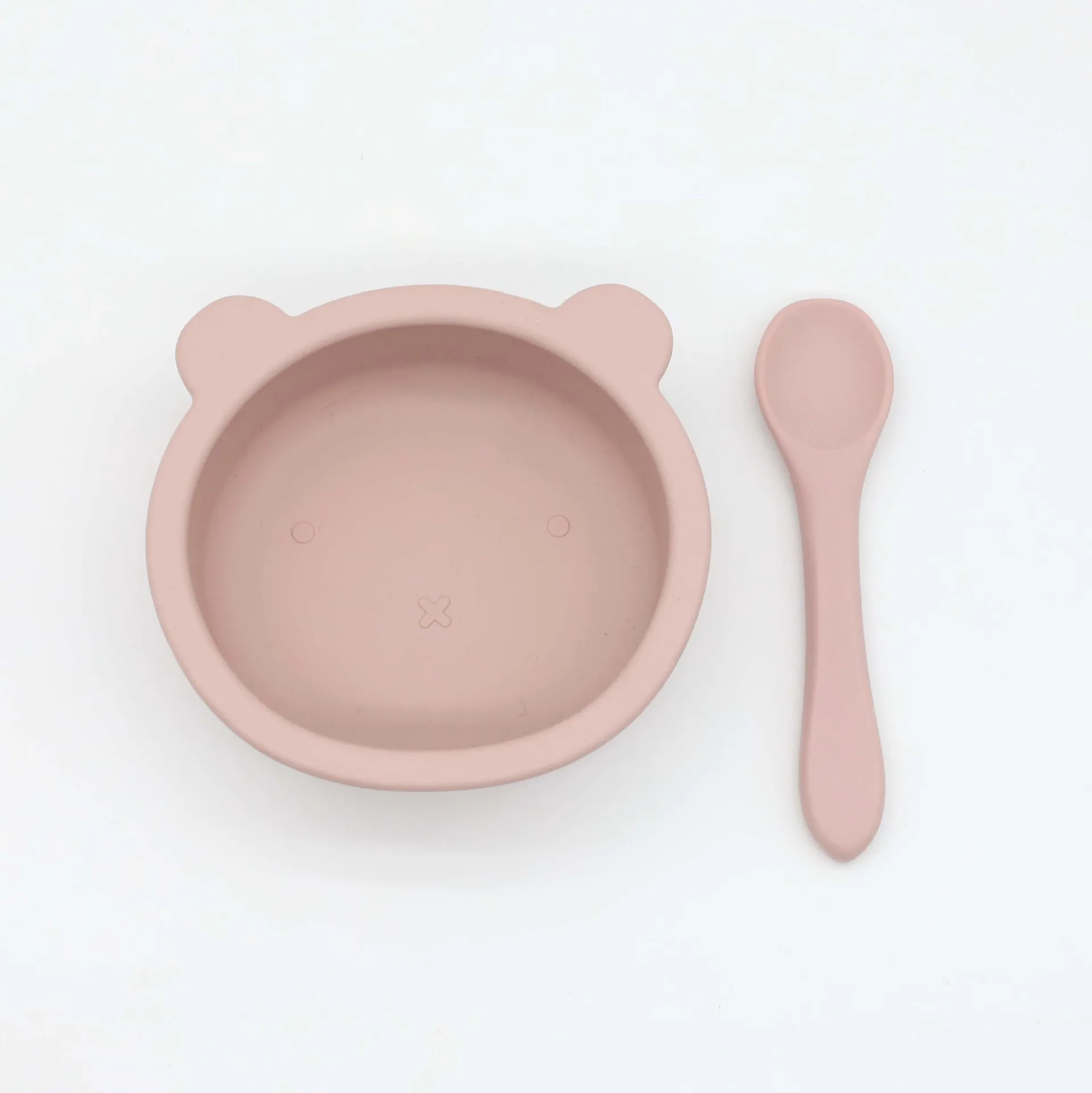 Food Grade Safe Cute Children's Silicone Tableware Set Baby Feeding Set ...