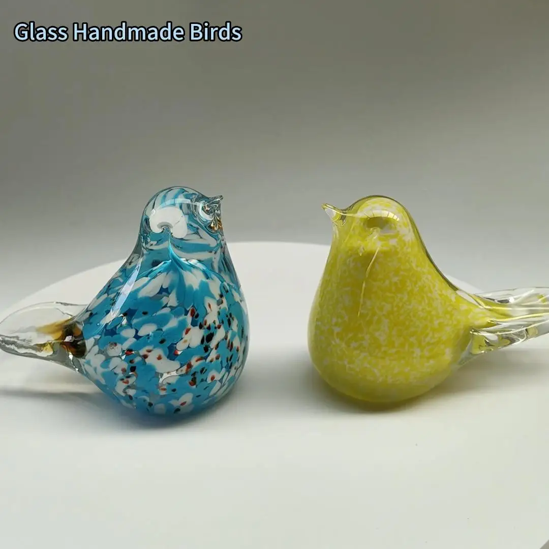 Modern Luxury Handmade Art Crystal Crafts Glass Swan Murano Glass ...