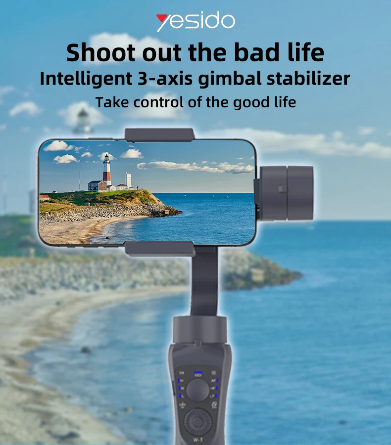 Yesido High-precision Gyroscope Face Tracking Tripod Intelligent 3-axis ...