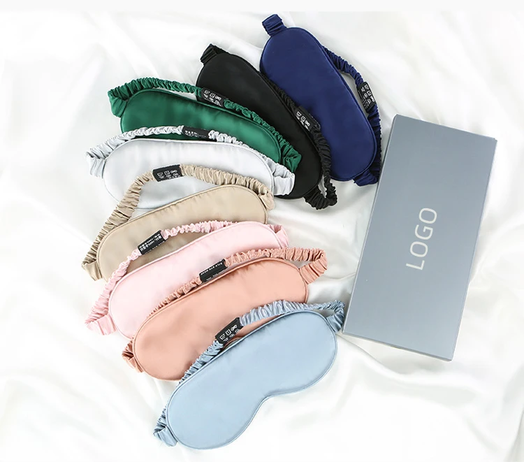 Wholesale Customizing Logo Private Label Eyemask Sleep Satin Silk Eye ...