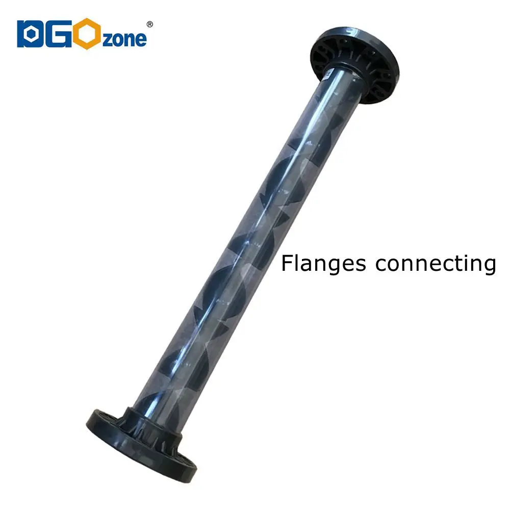 4" Upvc Transparent Static Mixer With Flanges For Mixing Water Ozone ...