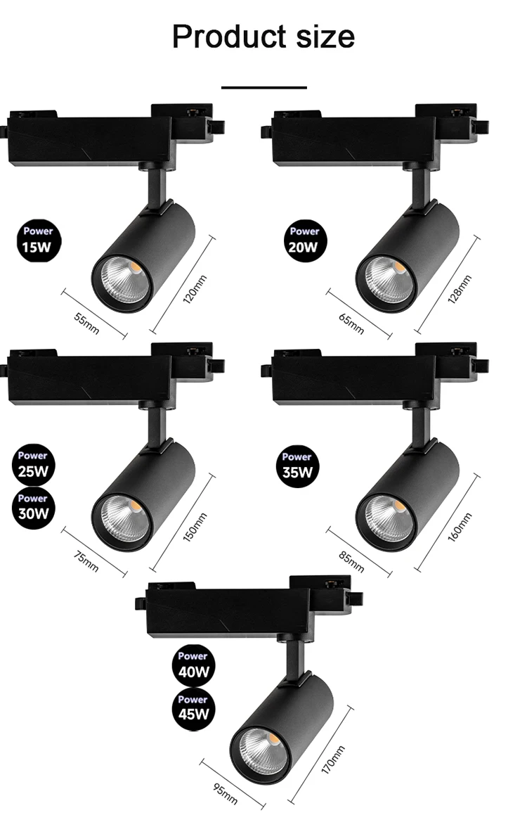 Movable Lluminum Ceiling Lights Ceiling Mount Track Lamp 35W Bar Modern ...