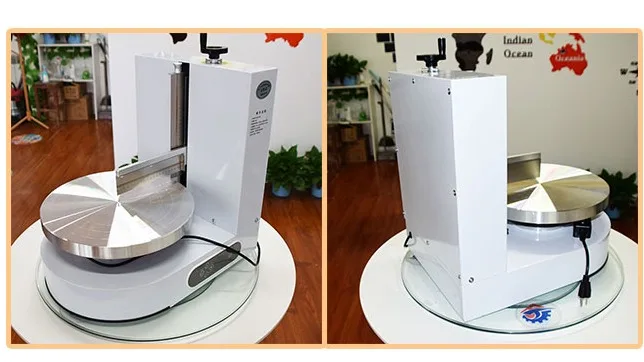 Semi Automatic Smoothing Frosting Coating Decorating Round Cream Cakes ...