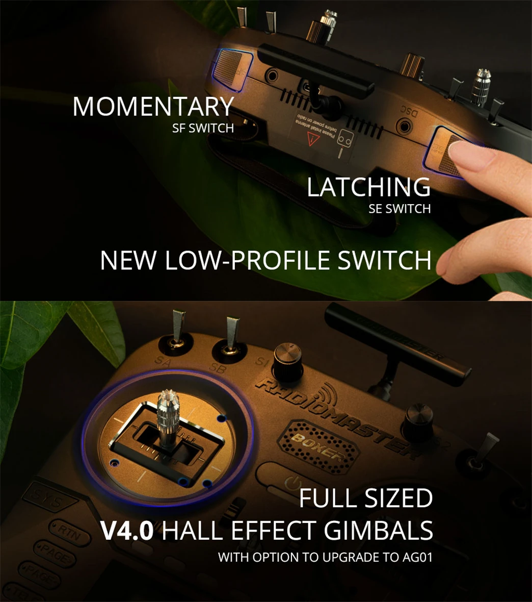 Radiomaster 2.4g 16ch Hall Gimbals Transmitter Remote Control Elrs 4in1 ...