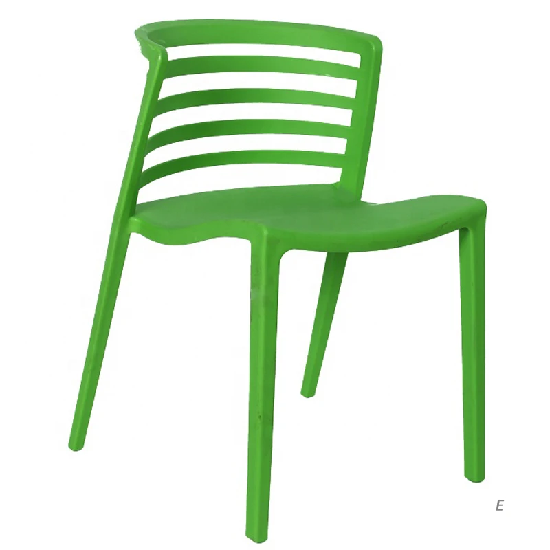 China Wholesale Simple Design Restaurant Green Stackable Plastic Chair ...