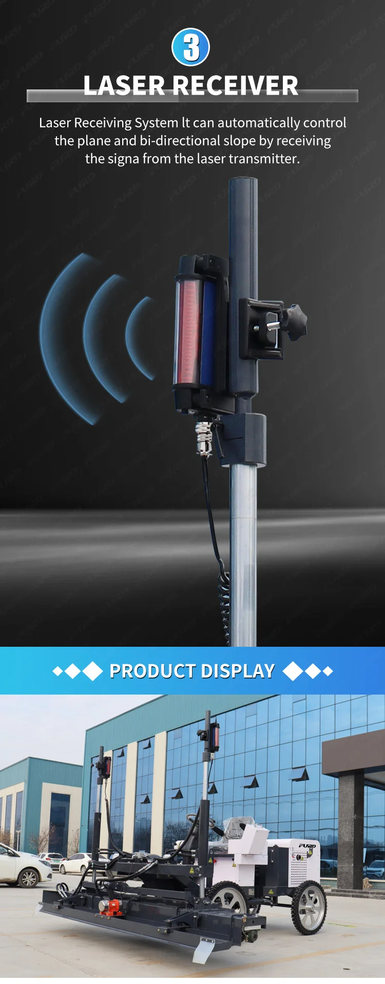 Concrete Vibratory Leveling and Paver Ride-on Asphalt Laser Leveling ...