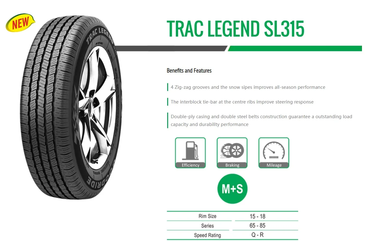 New Goodride Legend Sl315 Suv Tyres All-season Tread Design - Buy ...
