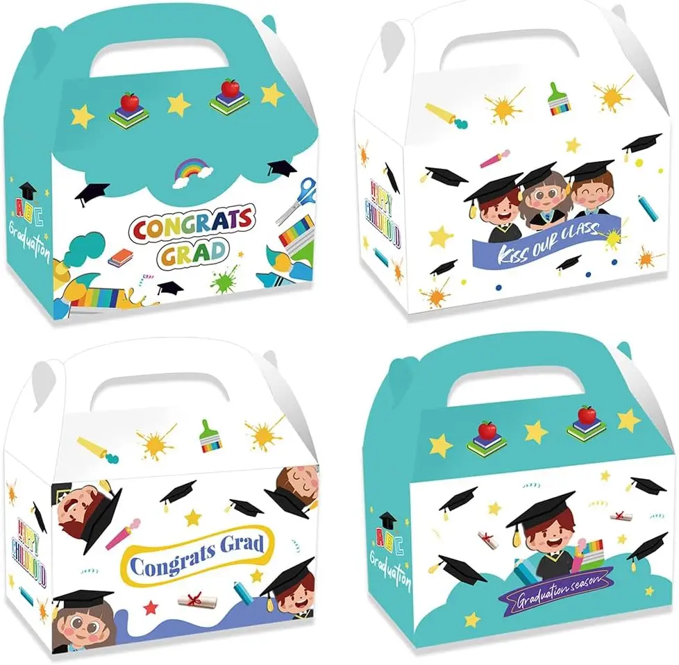 12pcs Kindergarten Graduation Gift Boxes Goodie for Cookies Cake Box ...