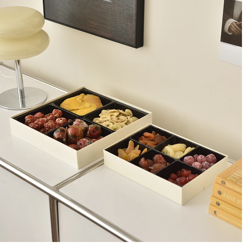 Wooden Food Packaging Disposable Foldable Snack Cake Tray Dessert ...