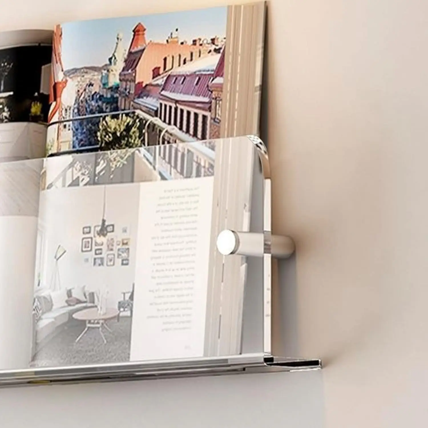 3-packs Wall Mount Acrylic Brochure Holder Clear Pvc Hanging Magazine ...