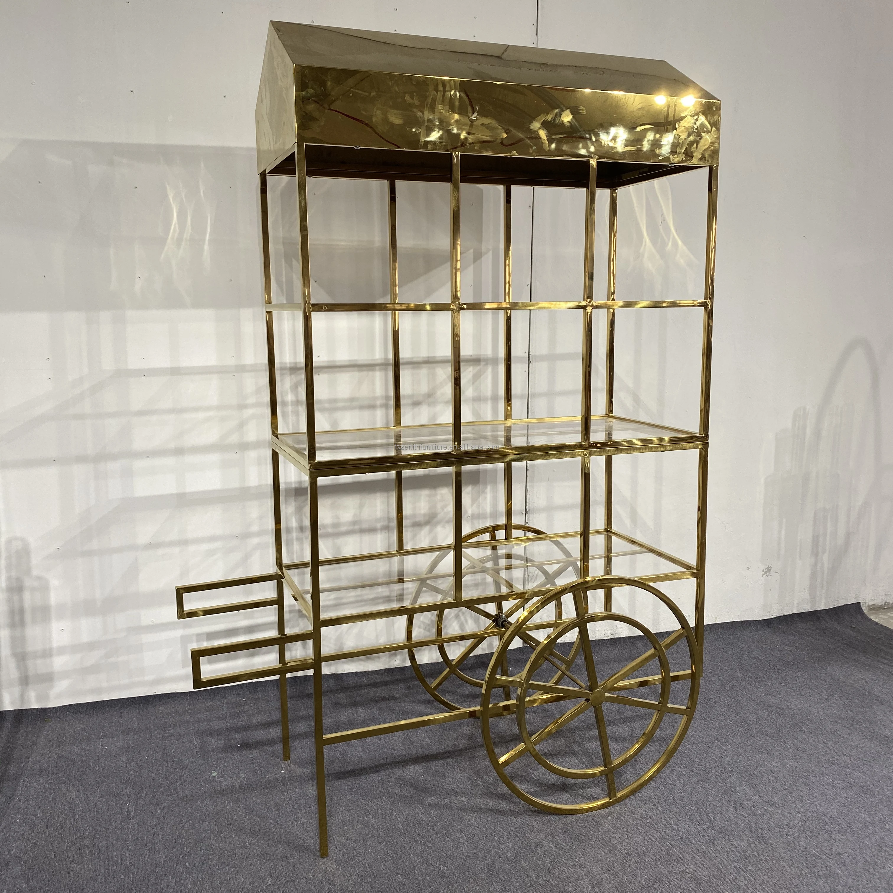 Oem Baby Shower White Flower Carts Wedding Party Supplier Acrylic Sweet ...