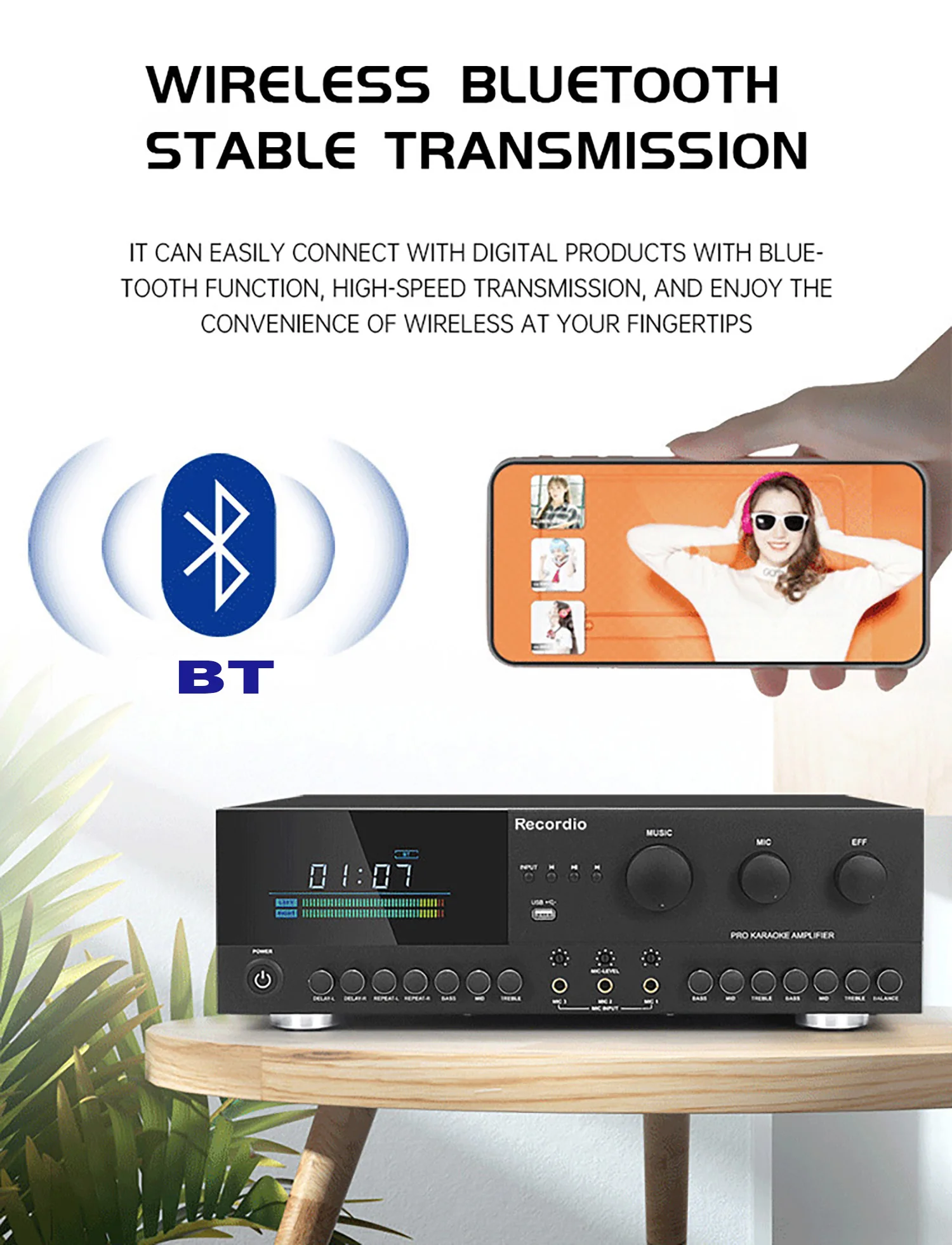 GAP-EK6000 Professional Sound Amplifier for Karaoke & Parties