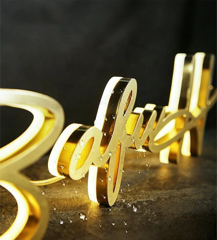 Custom 3d Letter Advertisement Letter Sign Brushed Stainless Steel ...