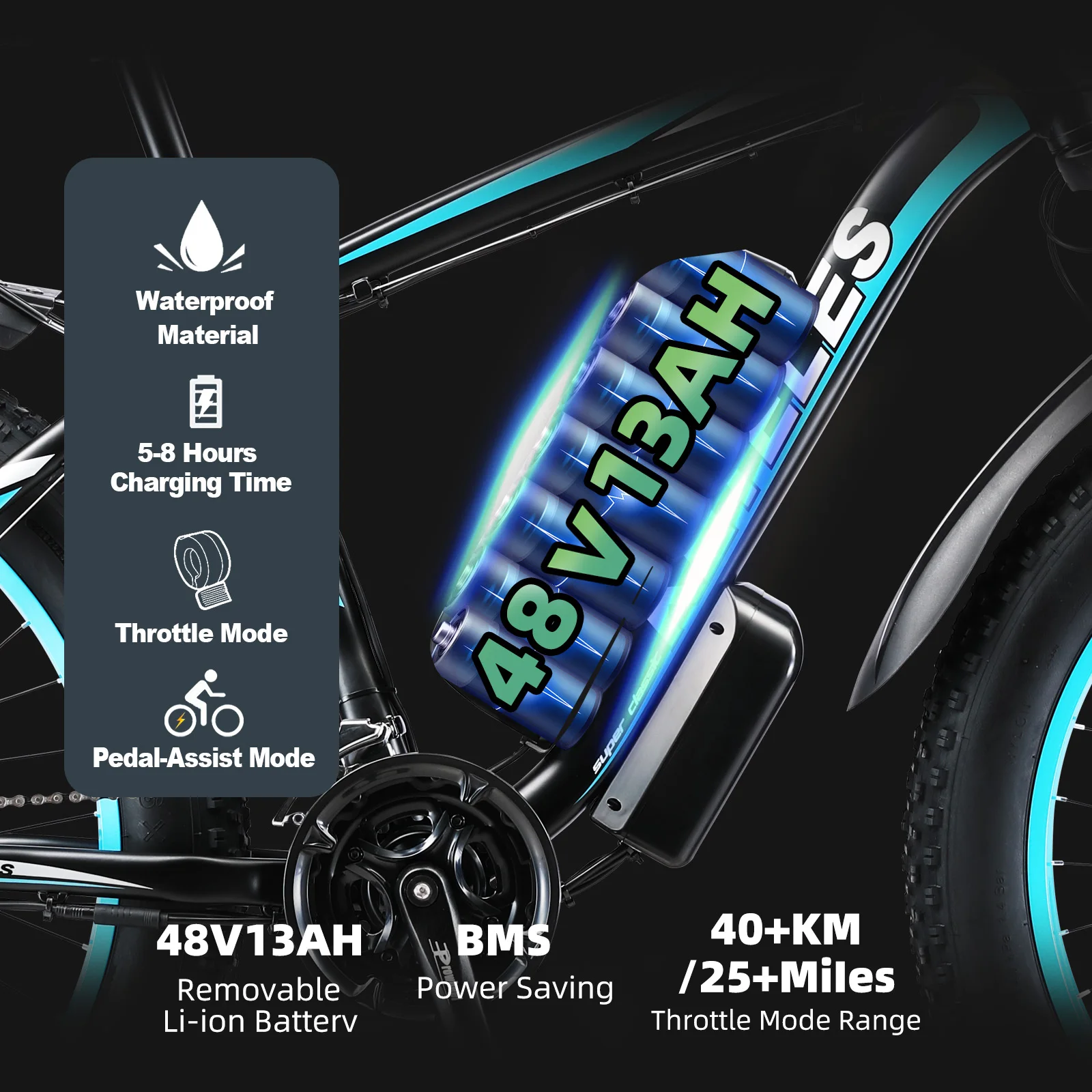 Fast Electric Bike for Adults - K800 1000W Aluminum Alloy E-Bike