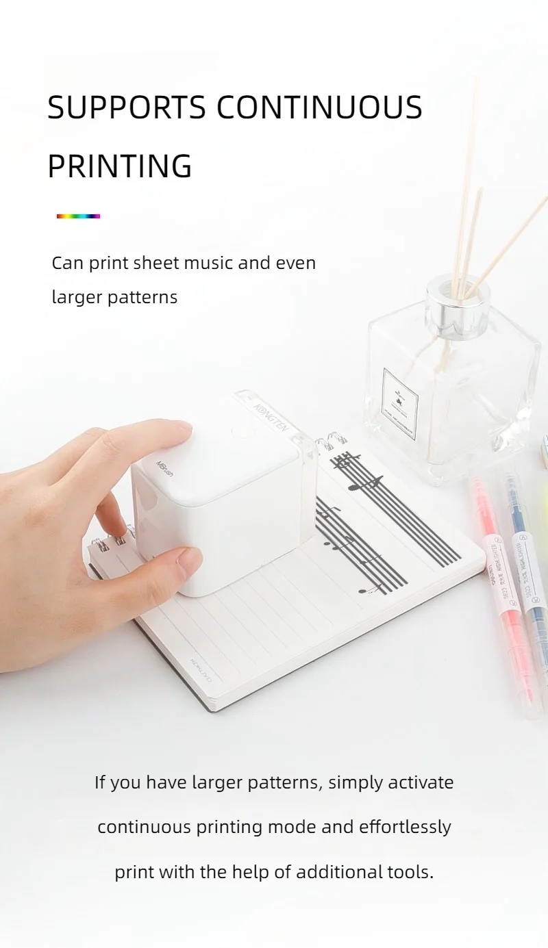 Mini Wireless Inkjet Temporary Tattoo Printer for DIY