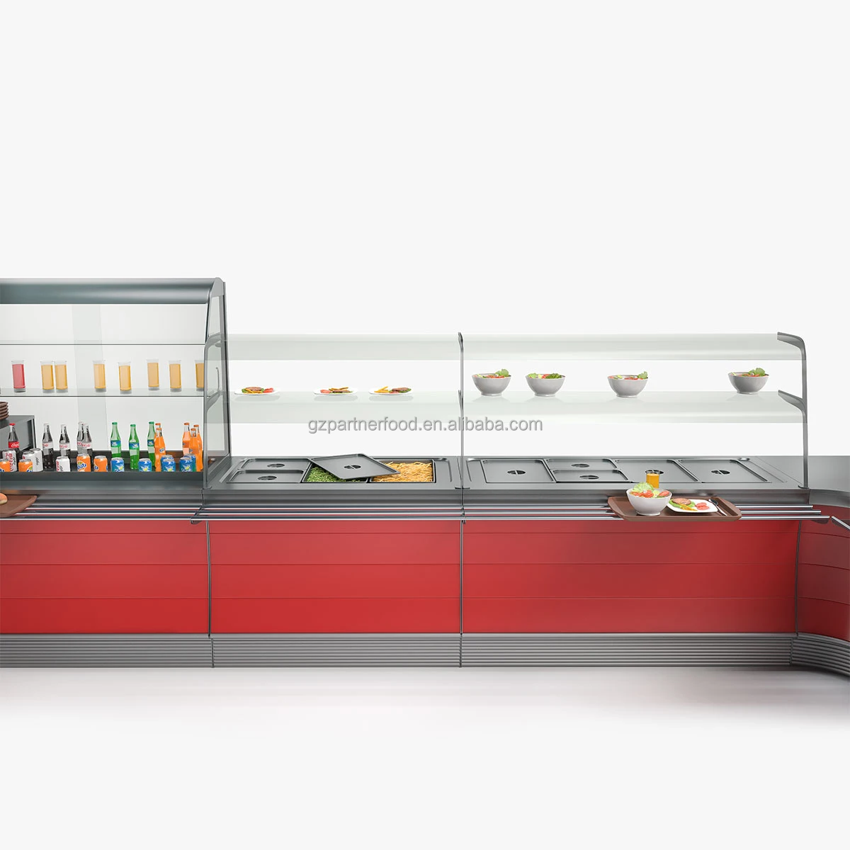 Customized Buffet Counter Design - Hot Cold Food Service