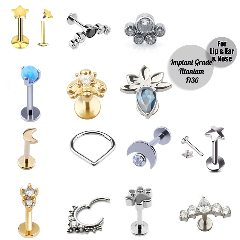 Fashion Piercing Jewelry Labret Piercing Titan High Quality Labret ...