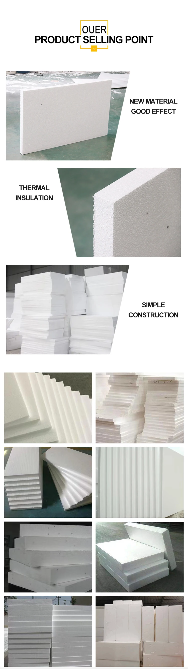 Wall Insulation Styrofoam Board - EPS Foam Sheets 4x8