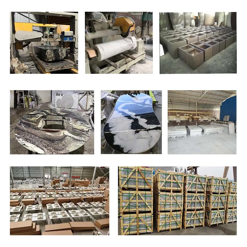 Nordic Luxury Natural Stone Furniture 3 Balls Set Round Sphere Beige ...