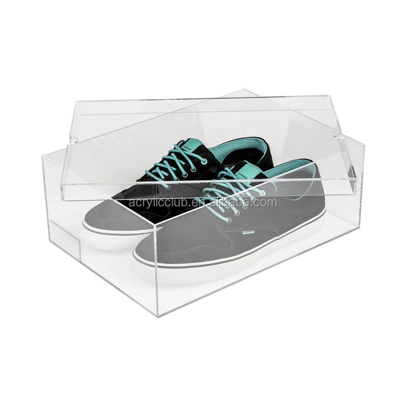 Acrylic Shoe Display Box - Transparent & Magnetic Design