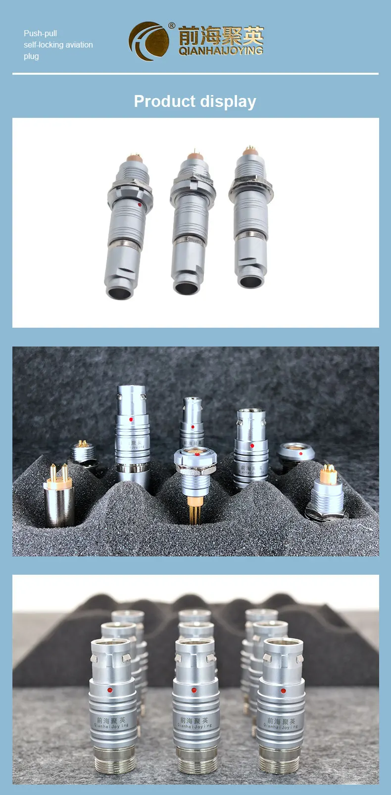 Push-pull Self-locking Aviation Plug B Series FGG EGG Metal Circular ...