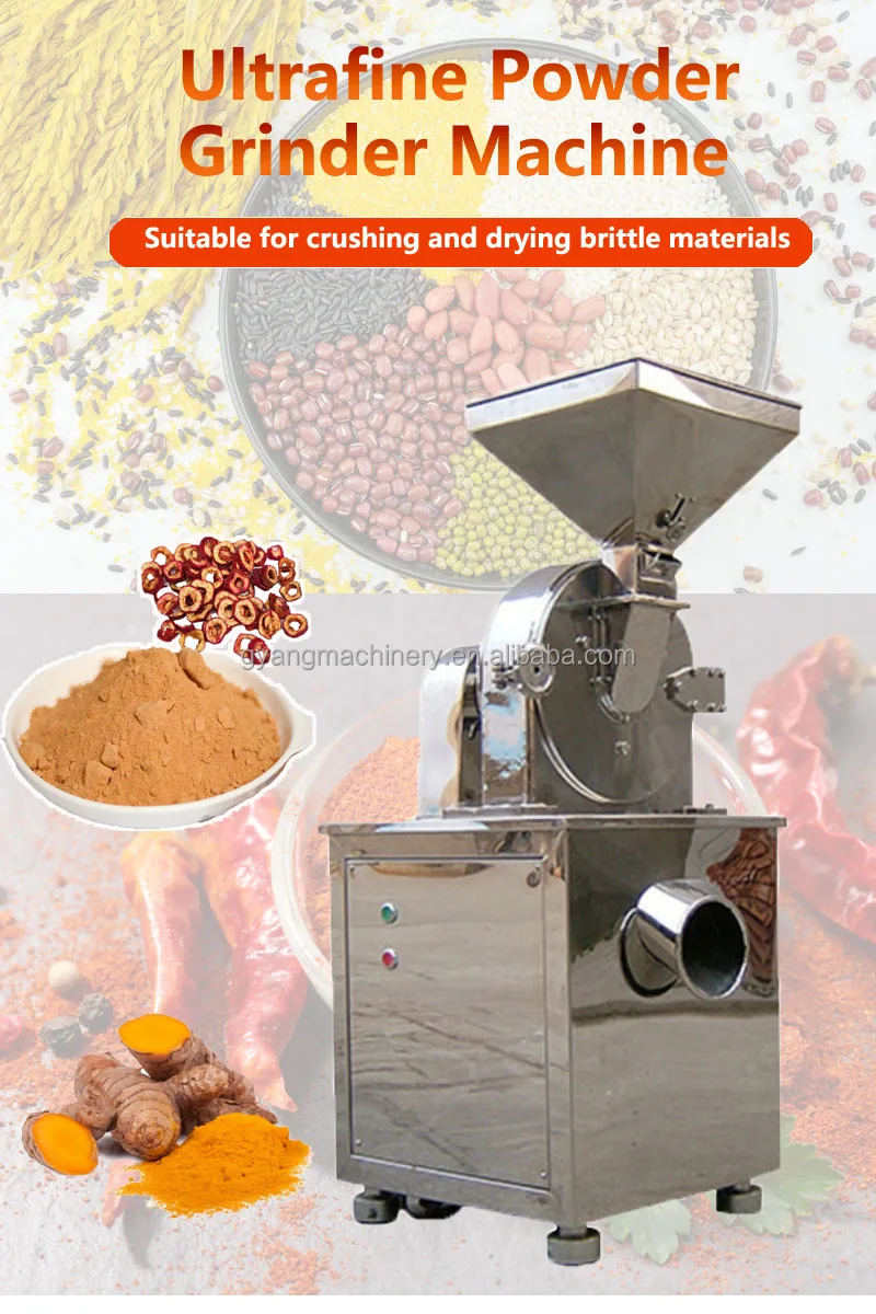 Food Grade Maize Grinding Machine Flour Mill Spice Fine Pulverizer ...
