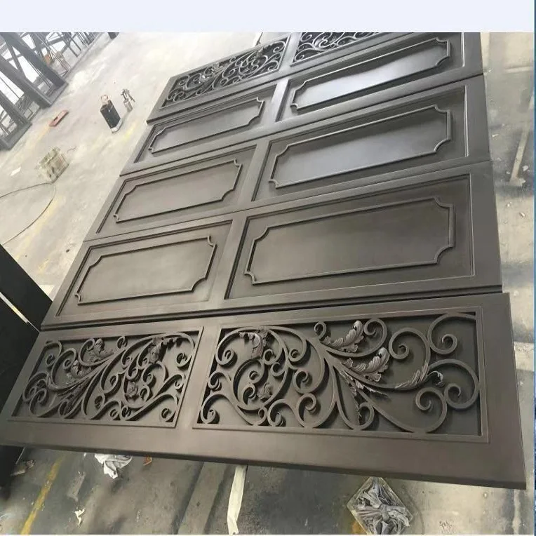 Full View Automatic Wrought Iron Garage Door - Durable & Stylish