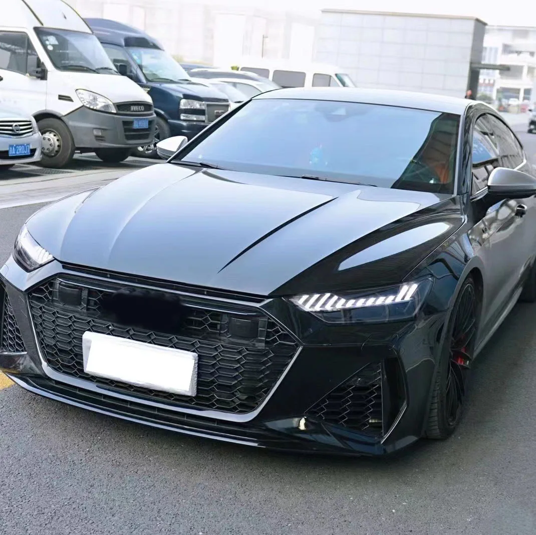 Full Body Kit For Audi A7 2019-2021 Upgrade Rs7 Front Bumper Rear ...