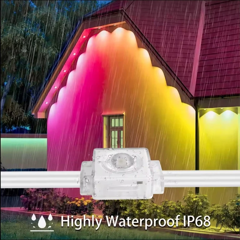 Outdoor Aluminum Profile Permanent Rgb Gemstone Lighting Christmas Led ...