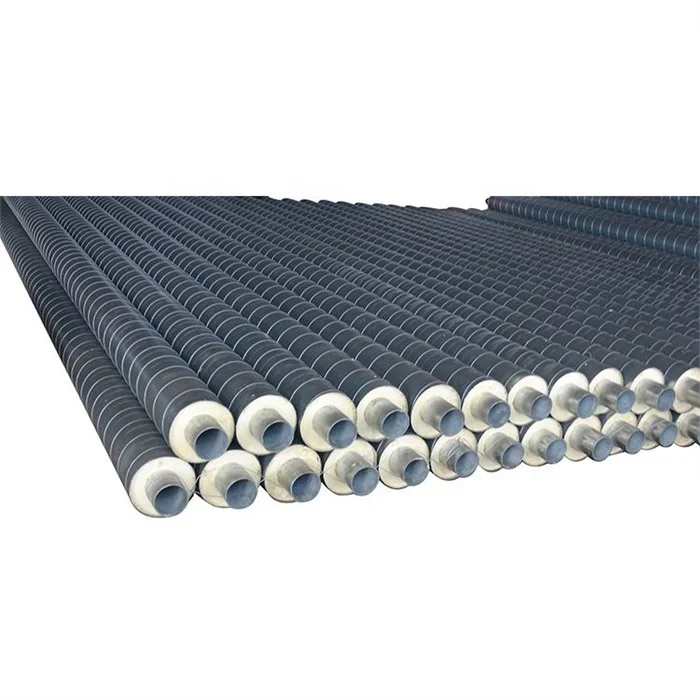 Pre Insulated Pipe Gi Spiral Wound Cladding Polyurethane Foam ...