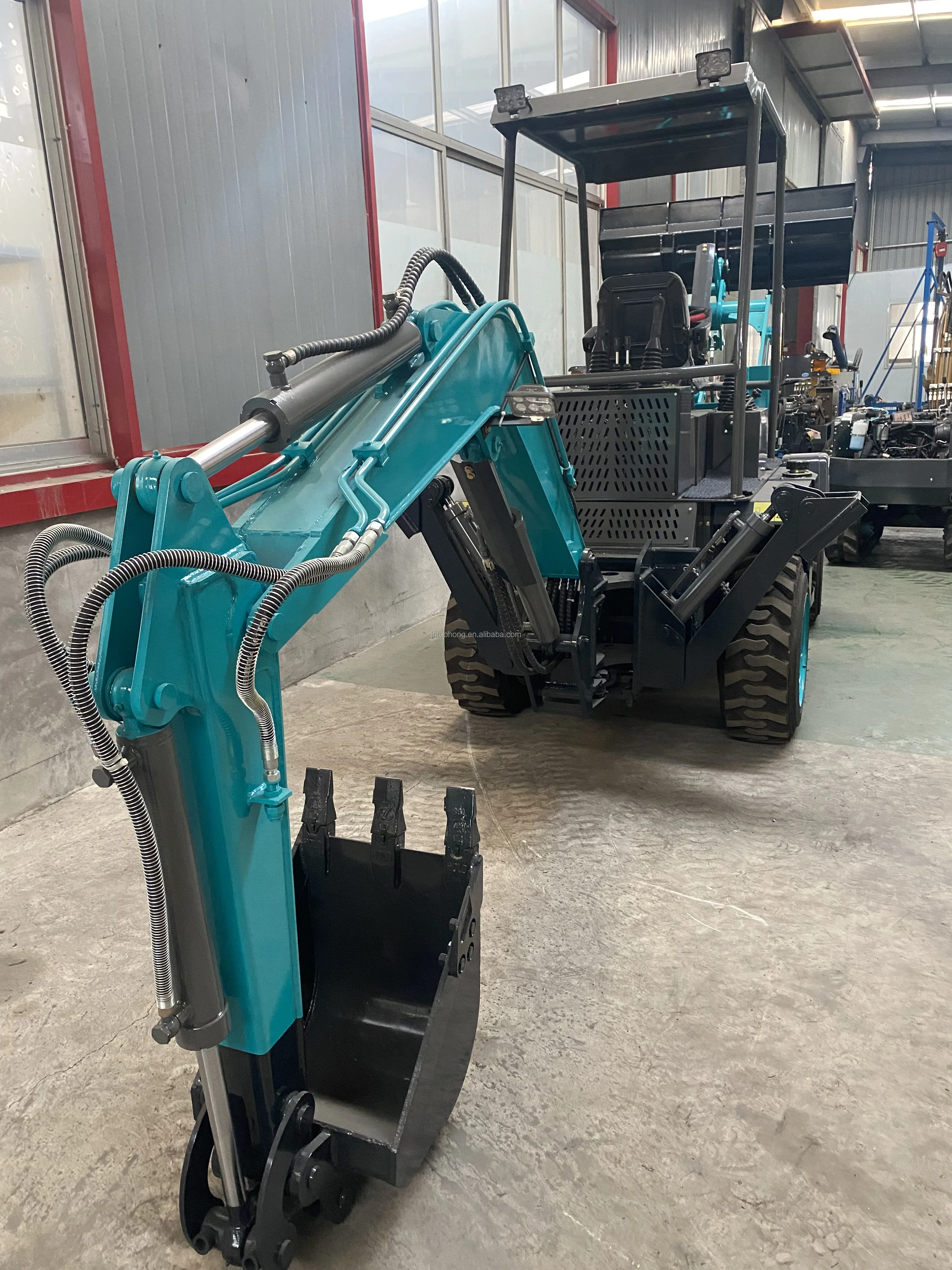 Chinese High Quality Th10-50 Mini Backhoe Excavator Loader Small ...